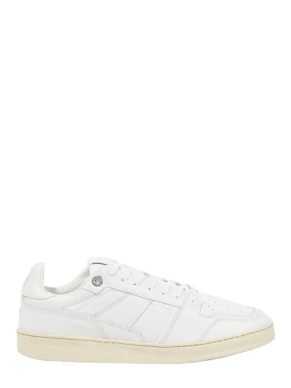Ami Leather Sneakers - White