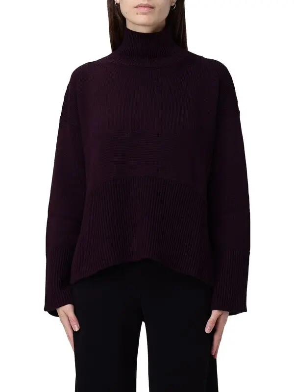 DONDUP Wool Turtleneck Sweater - Burgundy