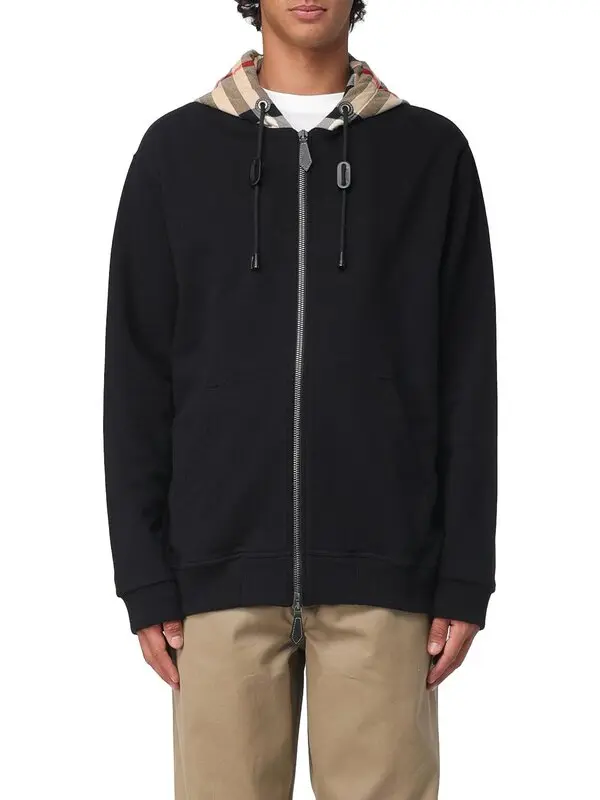 Burberry Zip-up Hoodie - Black