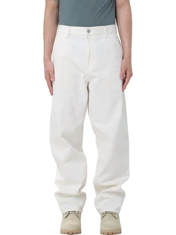 Carhartt Work In Progress Straight Leg Jeans - White