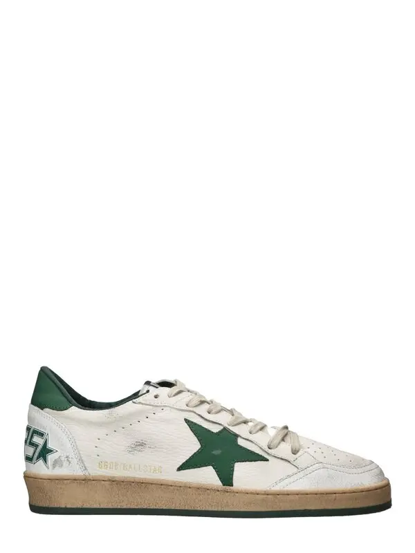 GOLDEN GOOSE Leather Ball Star Sneakers - Green