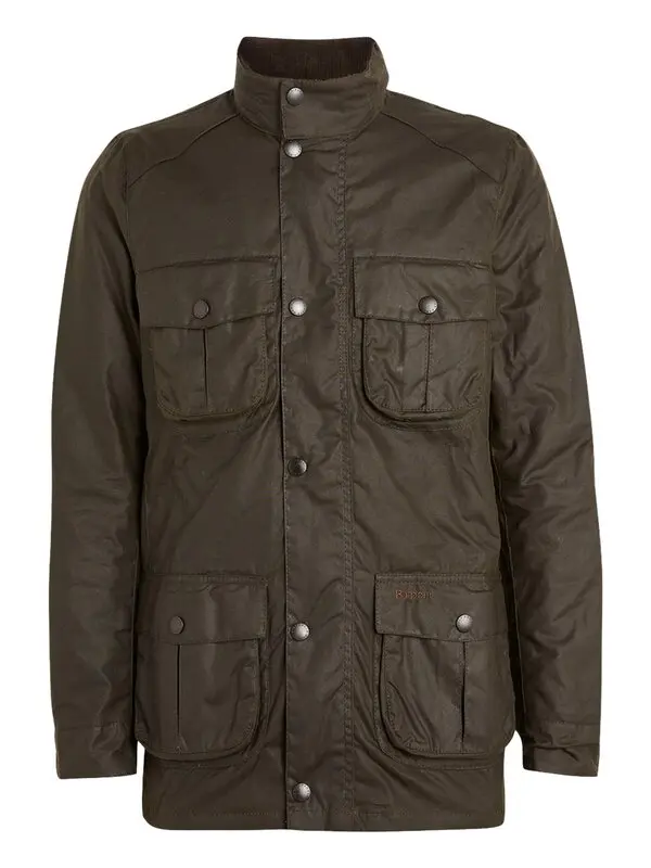 Barbour Hooded Wax Jacket - Green