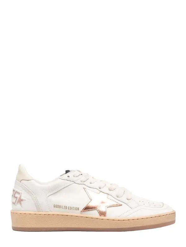 GOLDEN GOOSE Ball Star Leather Sneakers - White