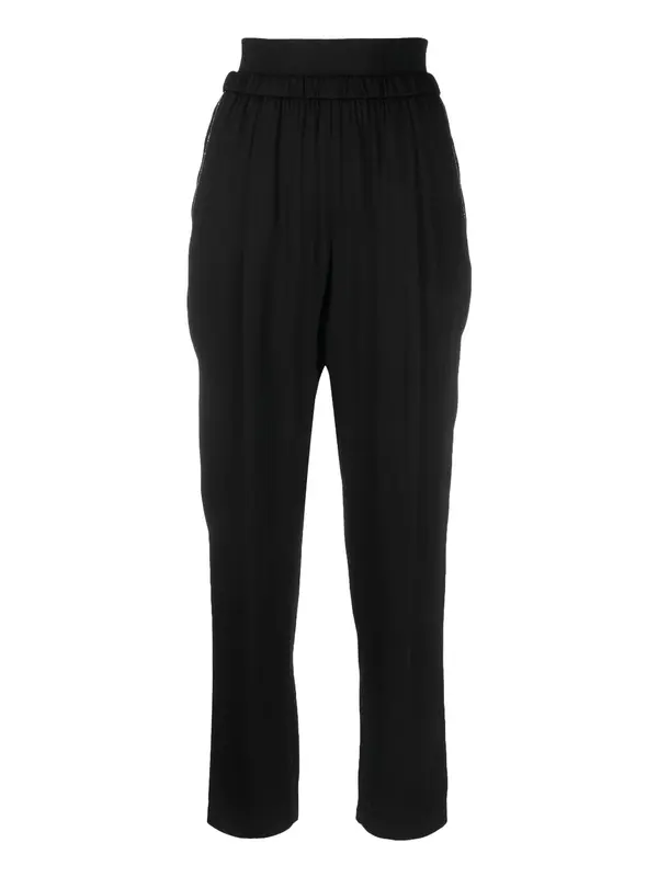 Fabiana Filippi Bevagna Layered Track Pants - Black