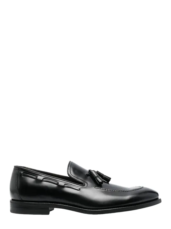 HENDERSON BARACCO Tassel Detail Leather Loafers - Black