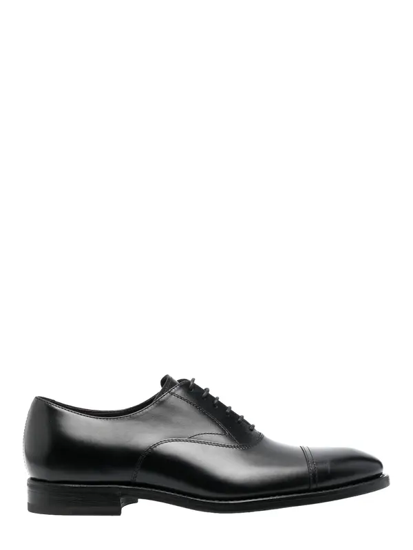 HENDERSON BARACCO Lace-up Leather Oxford Shoes - Black