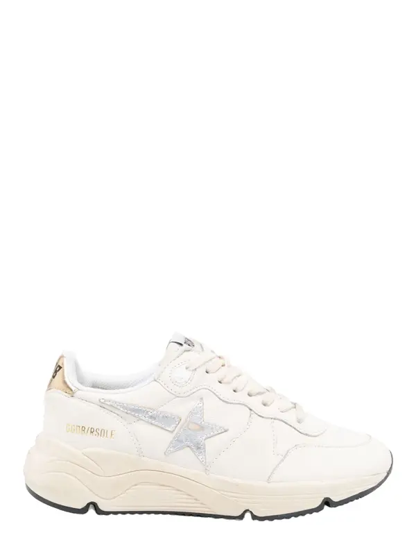 GOLDEN GOOSE Running Sole Leather Sneakers - White