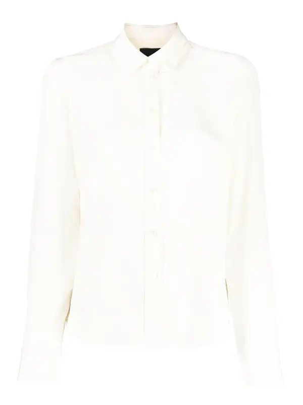NILI LOTAN Gaia Silk Shirt - White