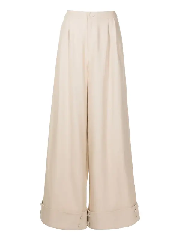 NERIAGE Lirio Wide-leg Trousers - Neutrals
