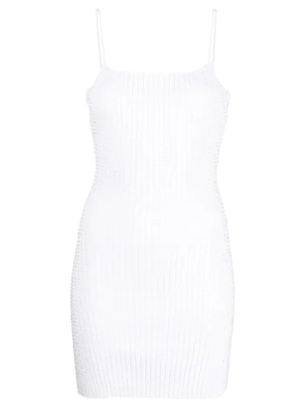 Alexander Wang Crystal-embellished Minidress - White