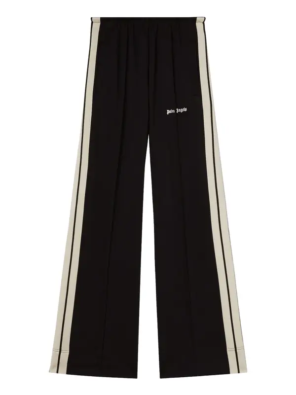 Palm Angels Stripe-detail Loose-fit Track Pants - Black