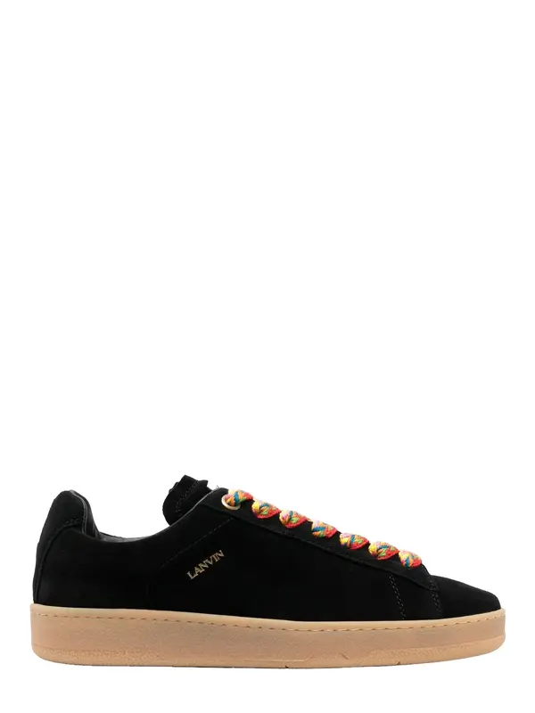 LANVIN Suede Low-top Sneakers - Black