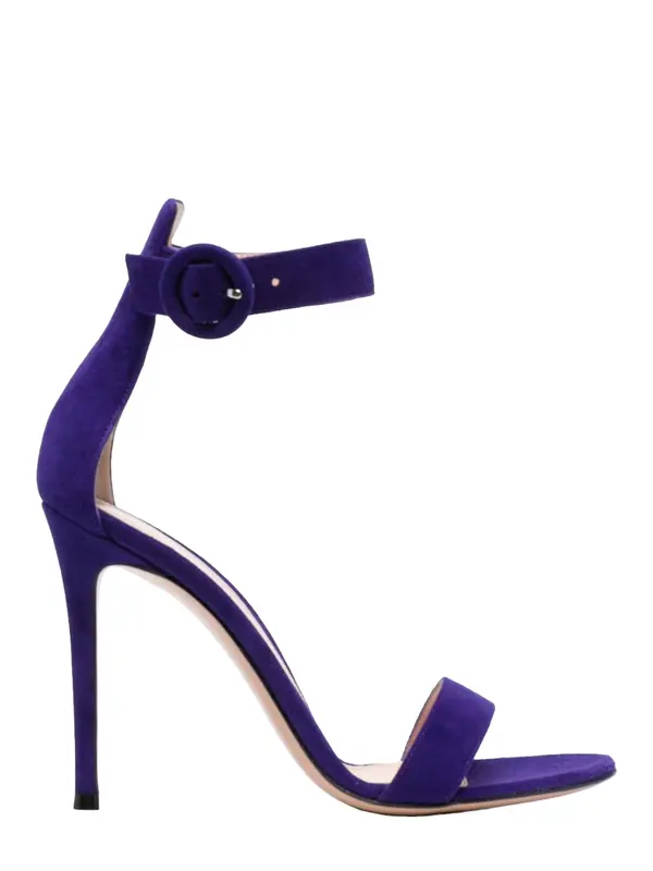 GIANVITO ROSSI Portofino 105mm Suede Sandals - Purple