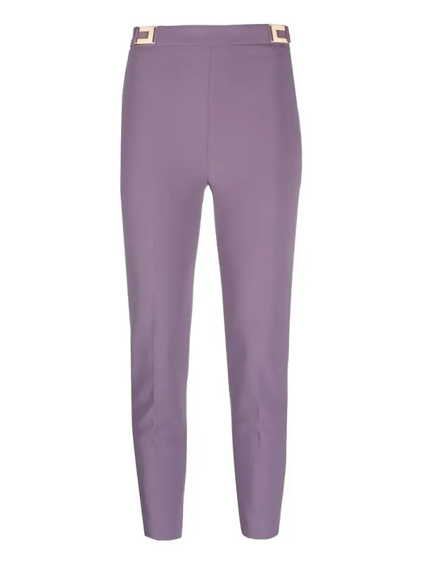 Elisabetta Franchi High-waist Skinny Trousers - Purple