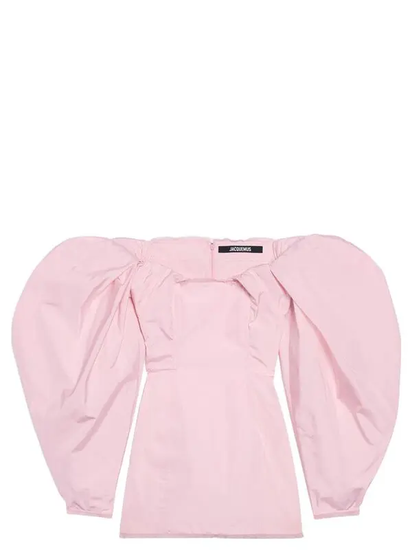 Jacquemus La Robe Taffeta Mini Dress - Pink