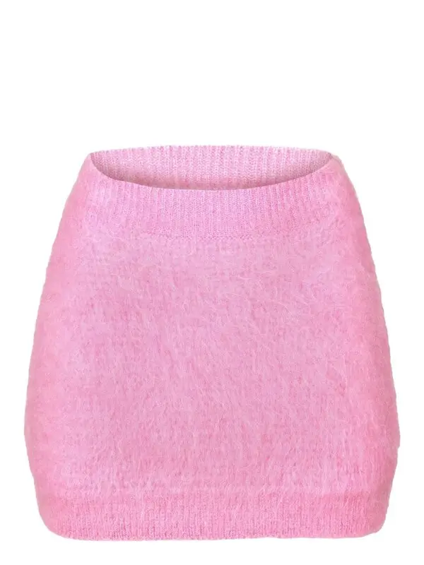 Nina Ricci Mohair-blend Mini Skirt - Pink