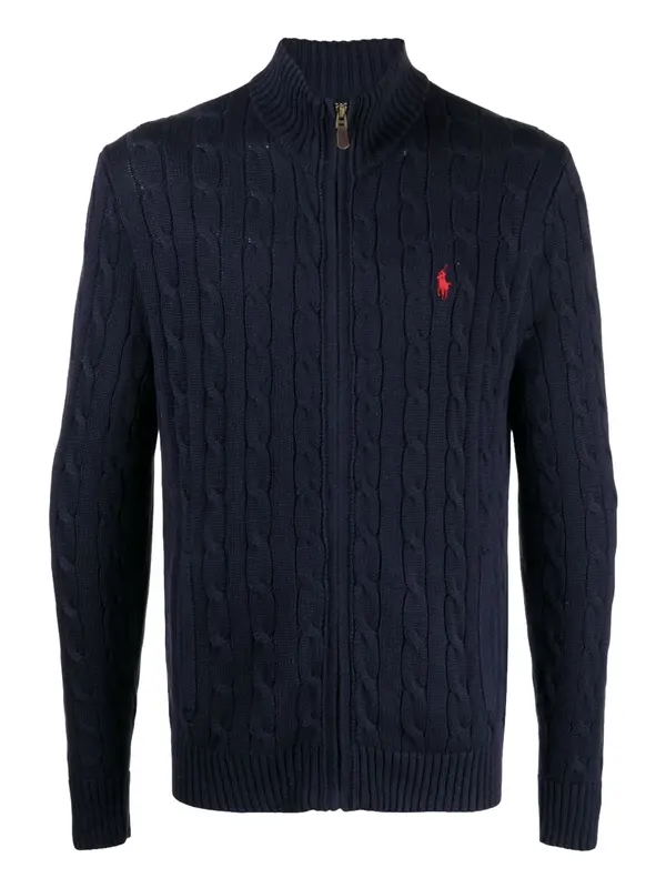 Polo Ralph Lauren Cable-knit Cotton Cardigan - Blue