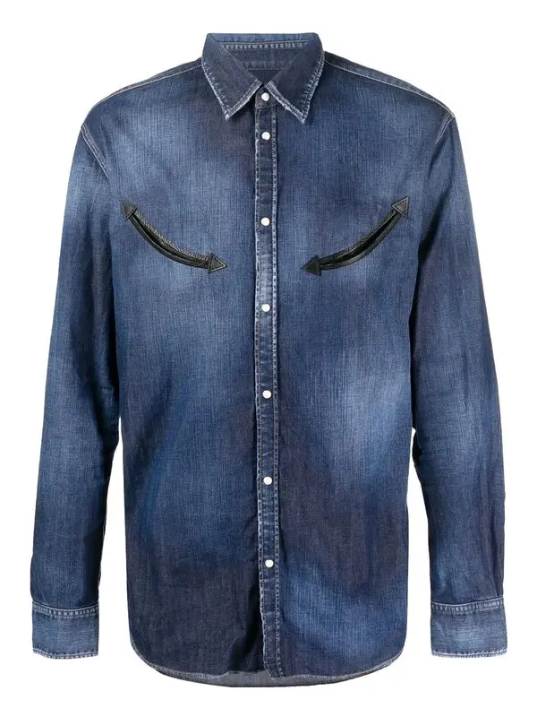 Dsquared2 Long-sleeved Denim Shirt - Blue