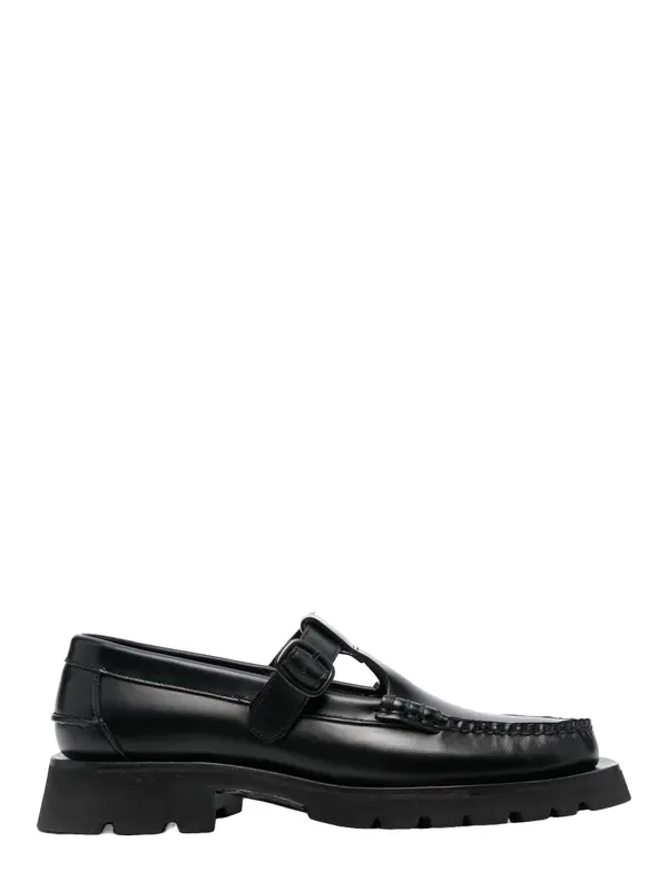 Hereu Alber T-bar Leather Loafers - Black
