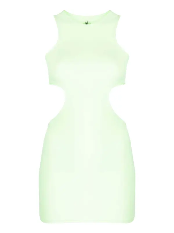 REINA OLGA Cut-out Mini Dress - Green