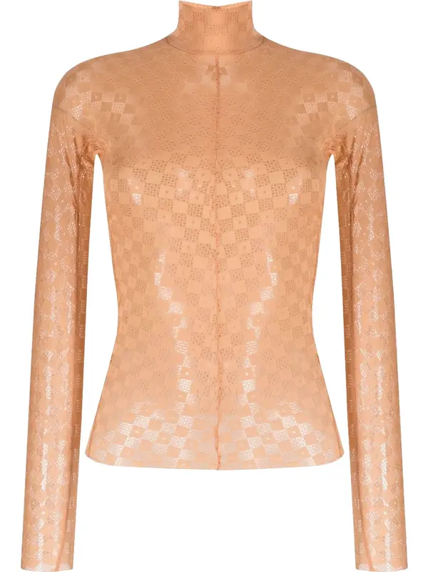 FORTE_FORTE Lace Detail Top - Neutrals