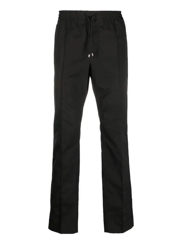 Valentino Garavani Straight-leg Drawstring Trousers - Black