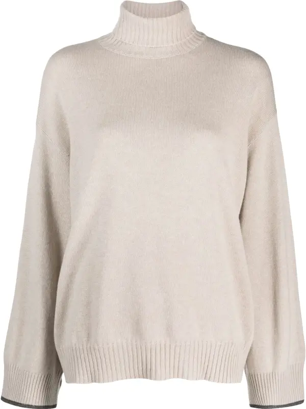 Brunello Cucinelli Fine-knit Cashmere Jumper - Neutrals