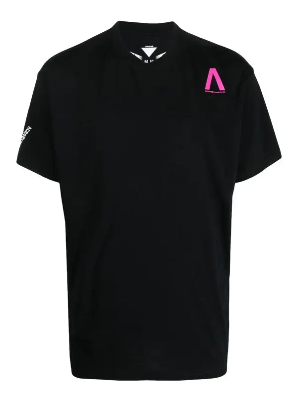 ACRONYM Graphic-print Cotton T-shirt - Black