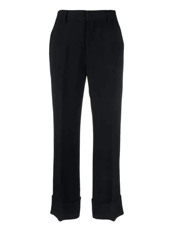 N°21 Tailored Cropped Trousers - Black