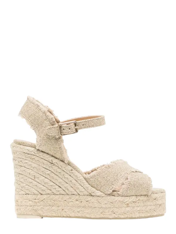 CastaÑer Bromelia 110mm Wedge Sandals - Neutrals