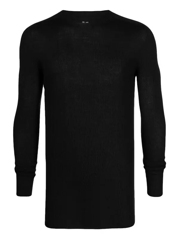 Rick Owens Ribbed-knit Cashmere Jumper - Black