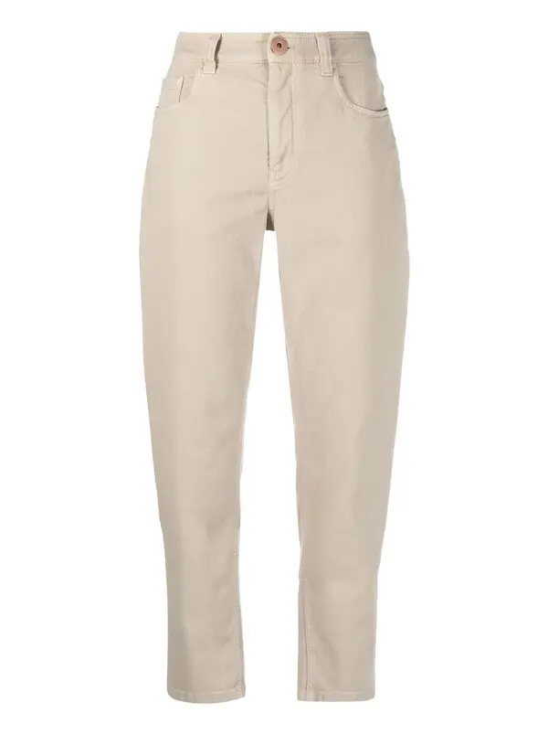 Brunello Cucinelli Tapered Leg Trousers - Neutrals