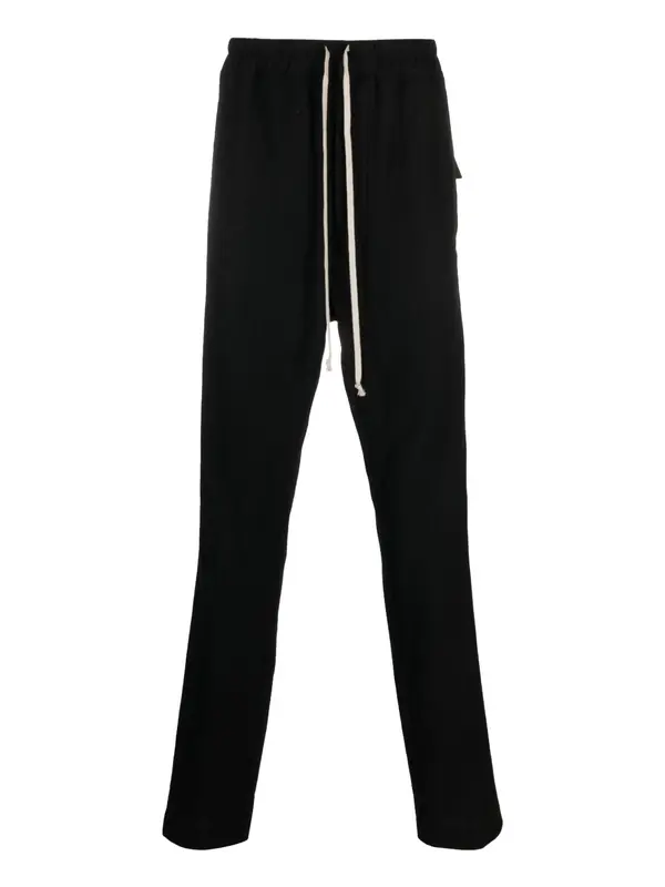 Rick Owens Straight-leg Wool Track Pants - Black