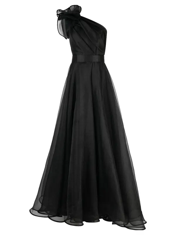ANA RADU One-shoulder Maxi Dress - Black