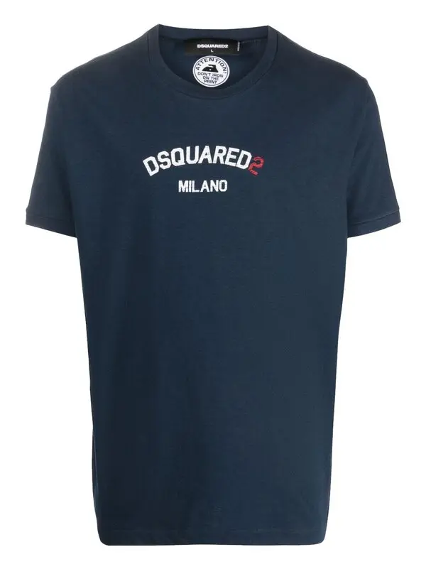 Dsquared2 Logo-print Cotton T-shirt - Blue