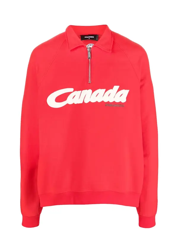 Dsquared2 Logo-print Cotton Sweatshirt - Red