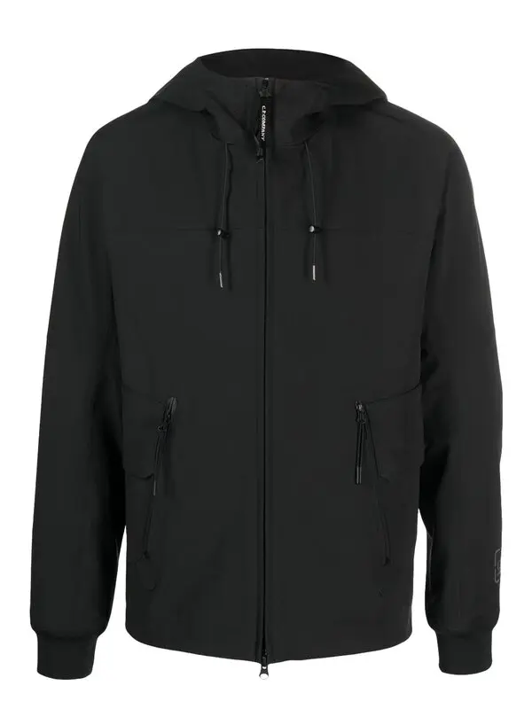 C.P. COMPANY Hooded Zip-up Jacket - Black