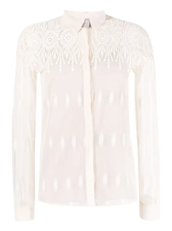 Fabiana Filippi Lace Shirt - Neutrals