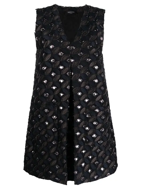 Fabiana Filippi Fil Coupé Mini Dress - Blue