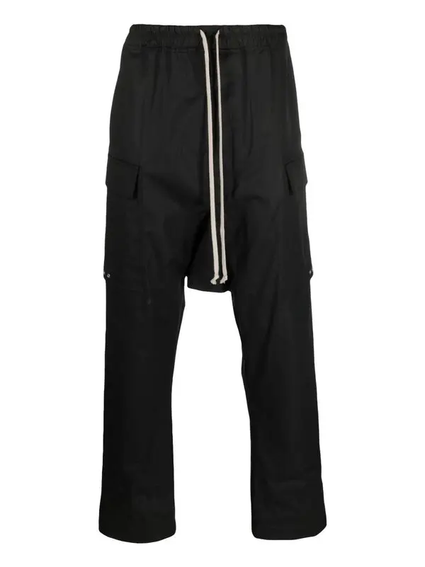 Rick Owens Bela Drop-crotch Trousers - Black