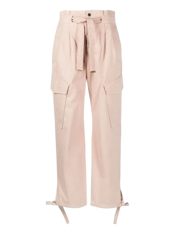 Pinko Wide-leg Trousers - Neutrals
