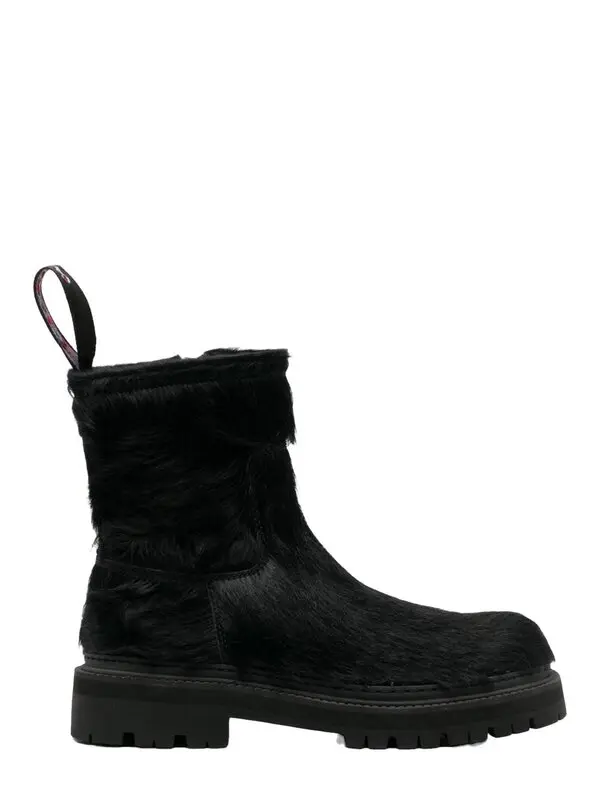 Camper Eki Calf-hair Ankle Boots - Black