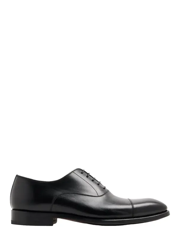 Magnanni Leather Oxford Shoes - Black