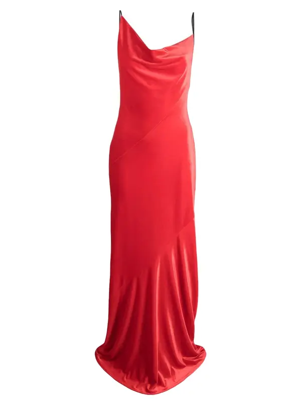 Philosophy Di Lorenzo Serafini Cowl-neck Maxi Dress - Red
