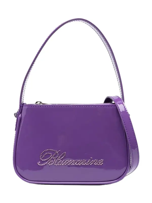 Blumarine Rhinestone Embellished Tote Bag - Purple