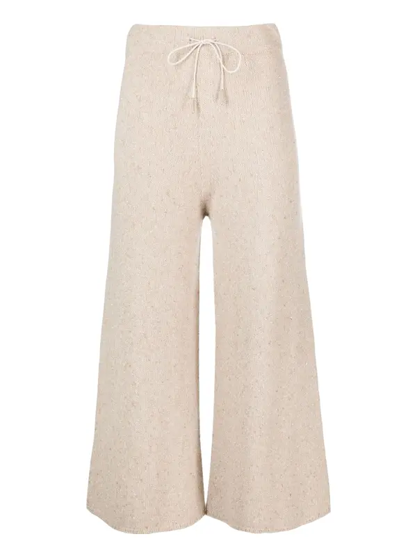 Fabiana Filippi Cropped Knit Trousers - Neutrals