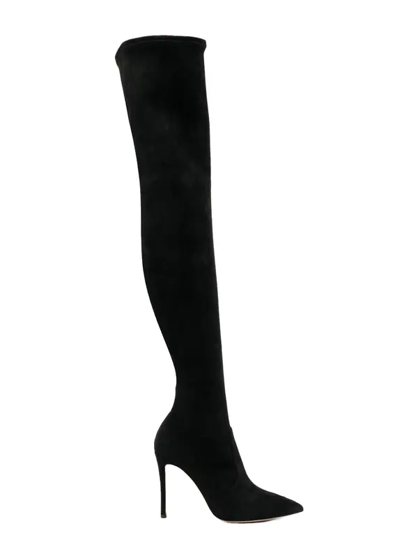 Casadei Julia 100mm Above-knee Boots - Black