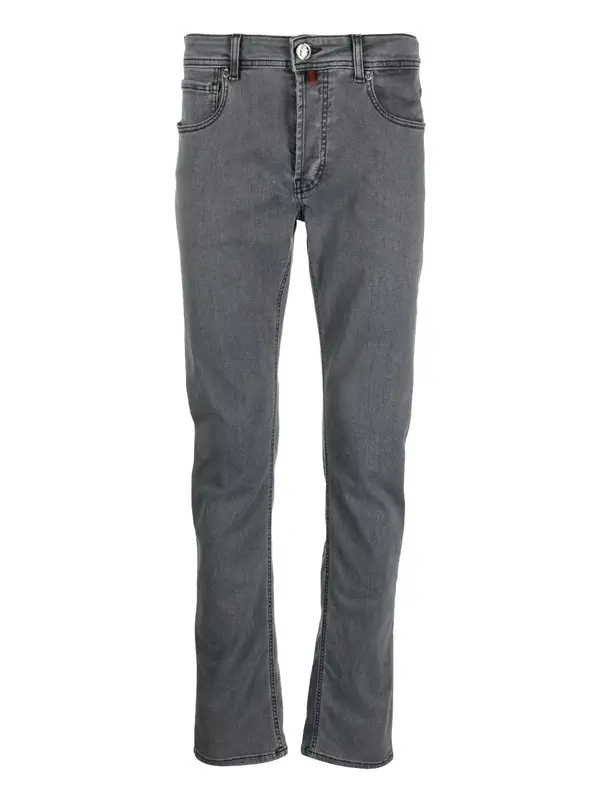 BILLIONAIRE Mid-rise Straight-leg Jeans - Grey