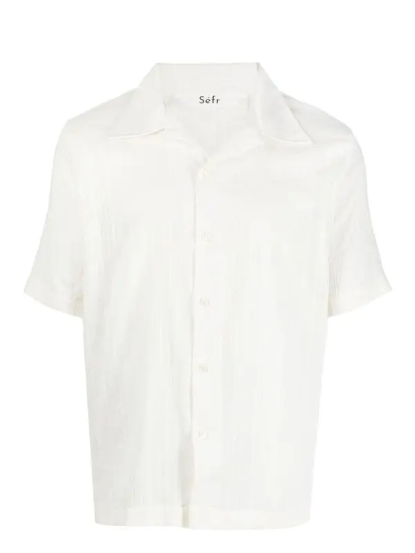 Séfr Pintuck Cotton Shirt - White