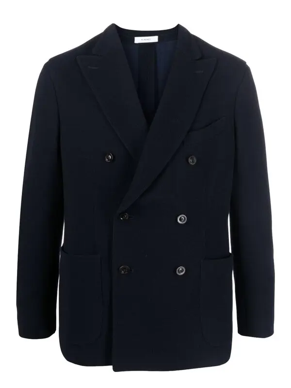 Boglioli Double-breasted Buttoned Blazer - Blue